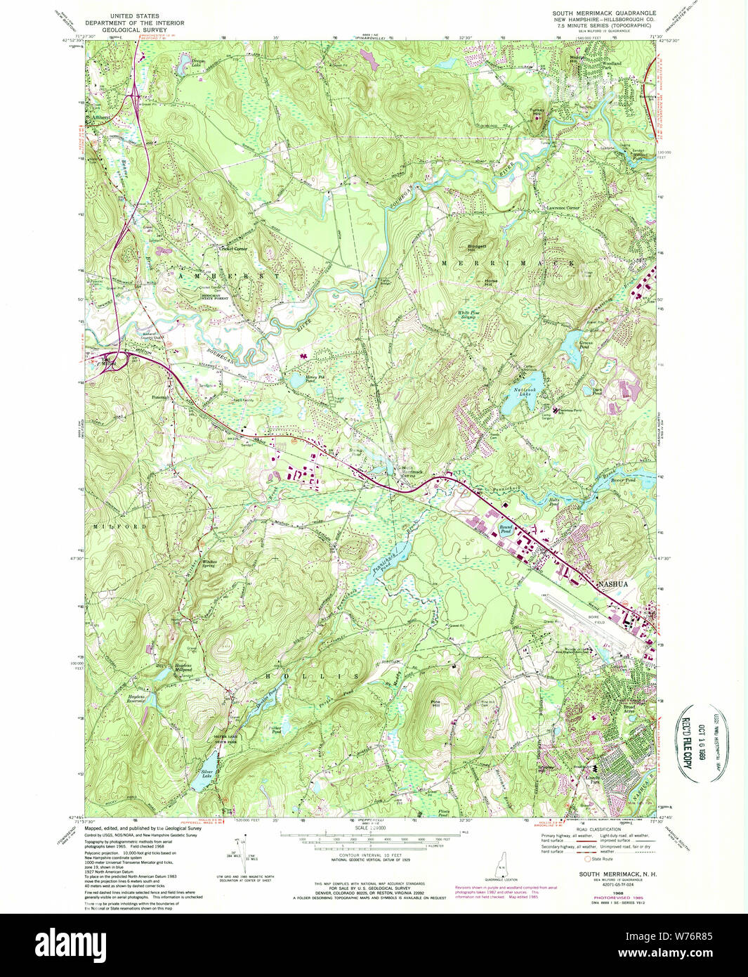 Merrimack map hi-res stock photography and images - Alamy