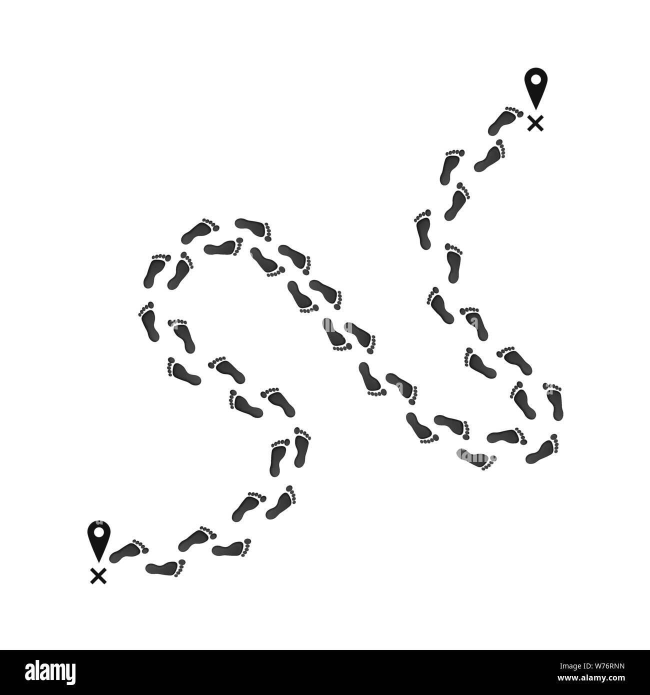 Footpath Map Cut Out Stock Images & Pictures - Alamy