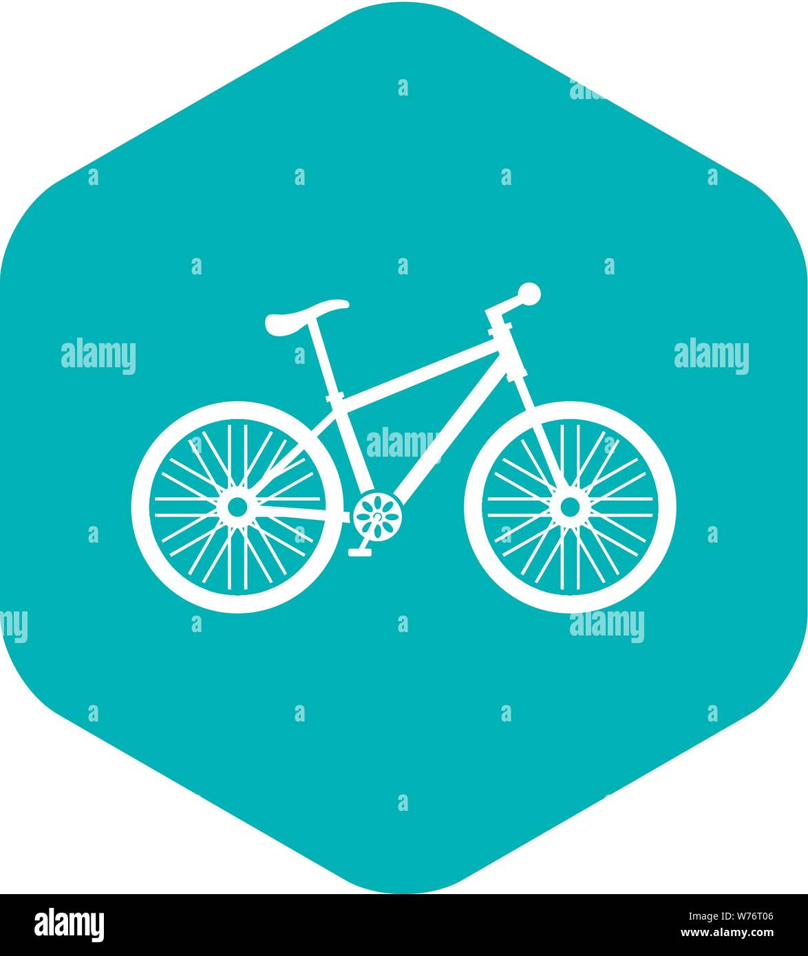 Bicycle icon, simple style Stock Vector Image & Art - Alamy