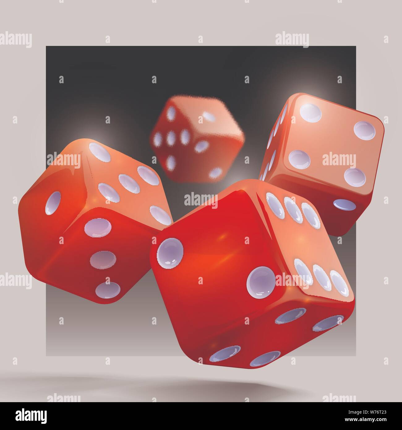 Falling dice Stock Vector Images - Alamy