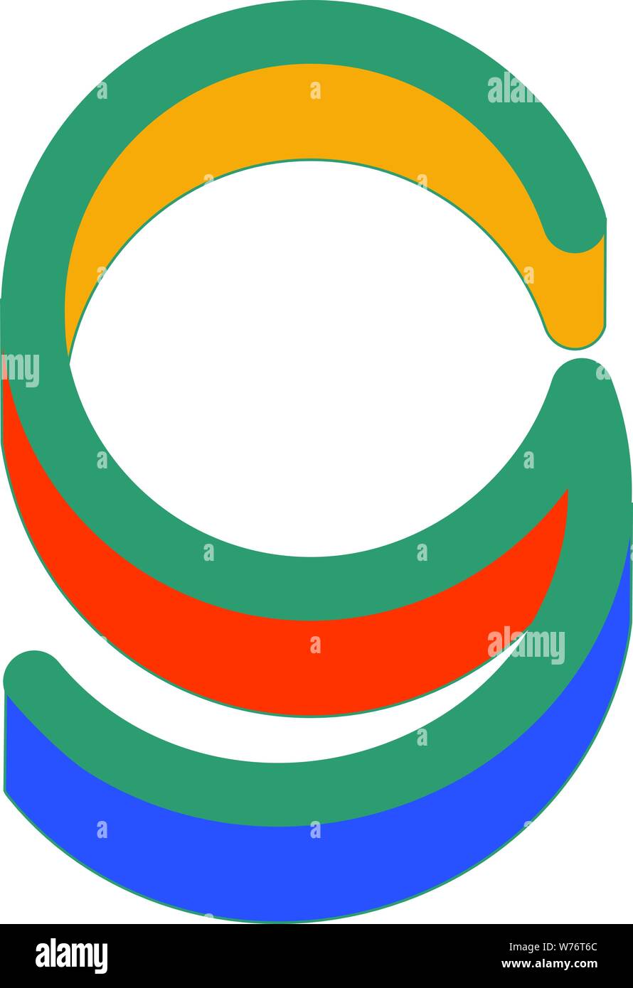 Multi color circle logo hi-res stock photography and images - Alamy