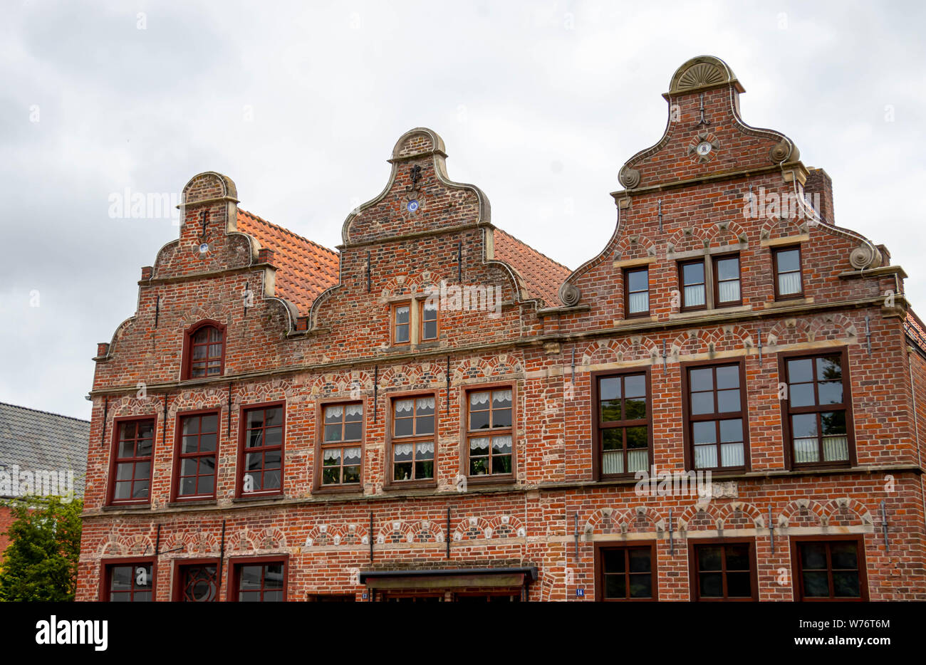 ancient town facade in norden, travel germany Stock Photo - Alamy