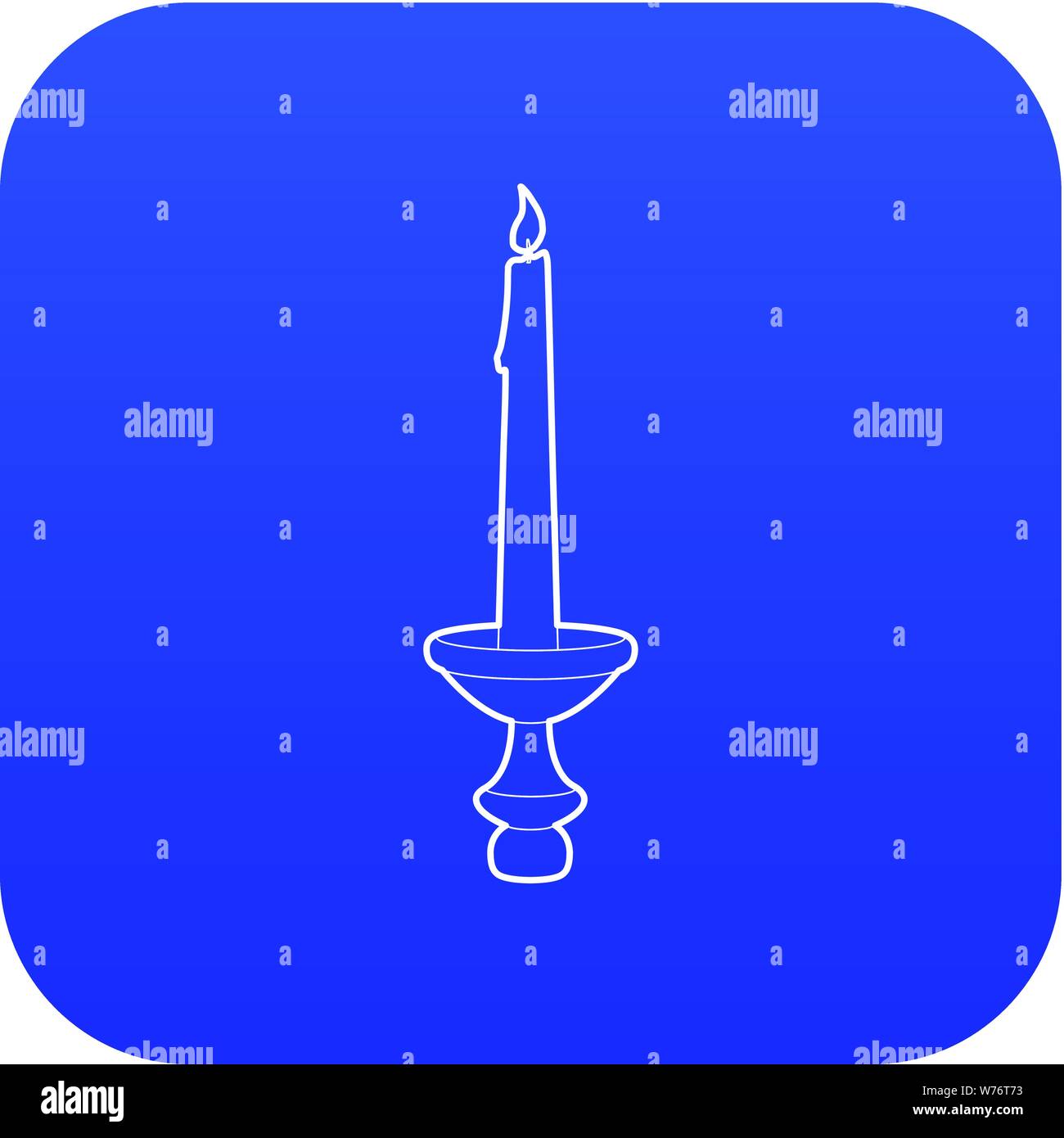 Candle icon blue vector Stock Vector Image & Art - Alamy
