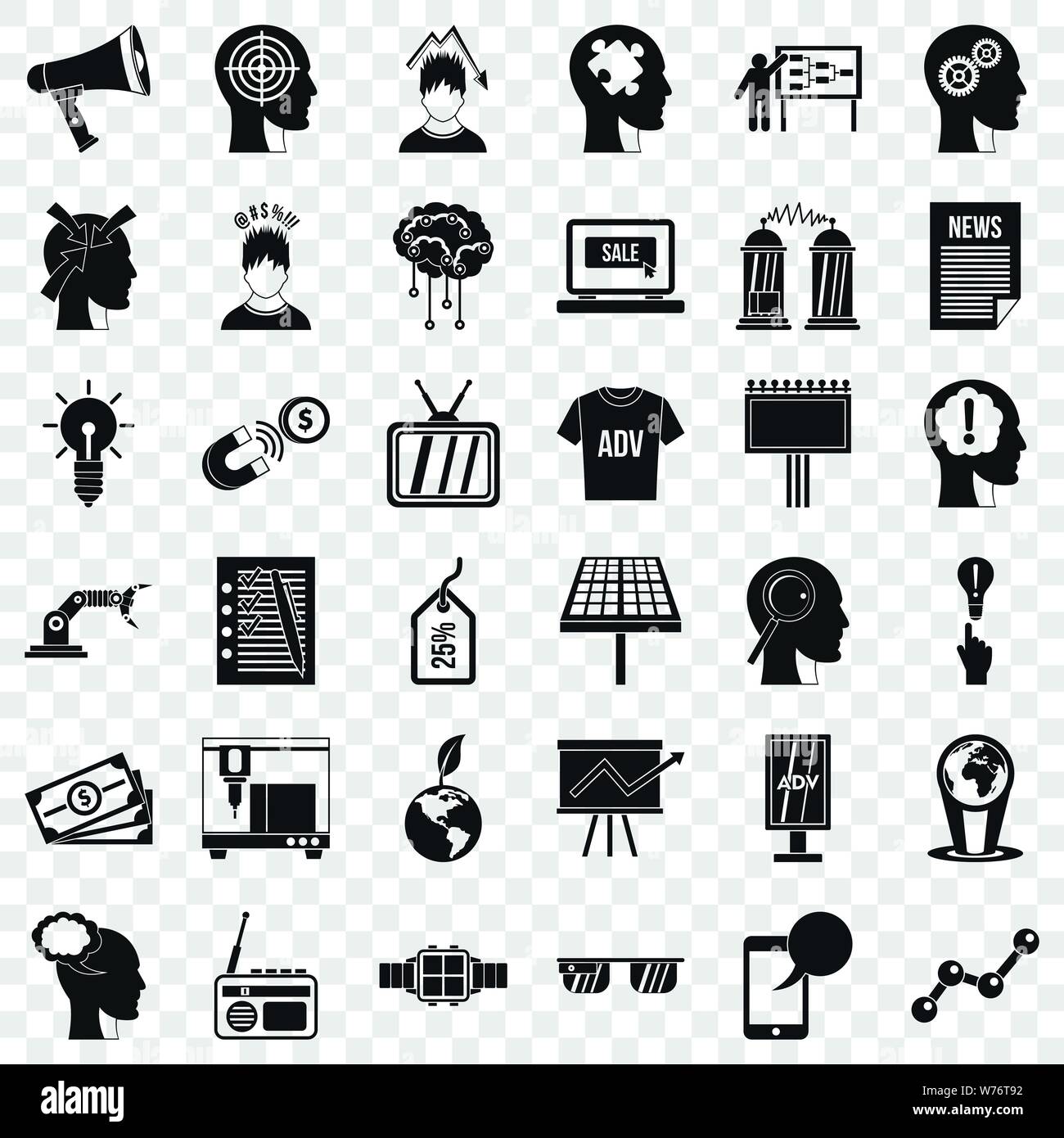 Target icons set, simple style Stock Vector Image & Art - Alamy