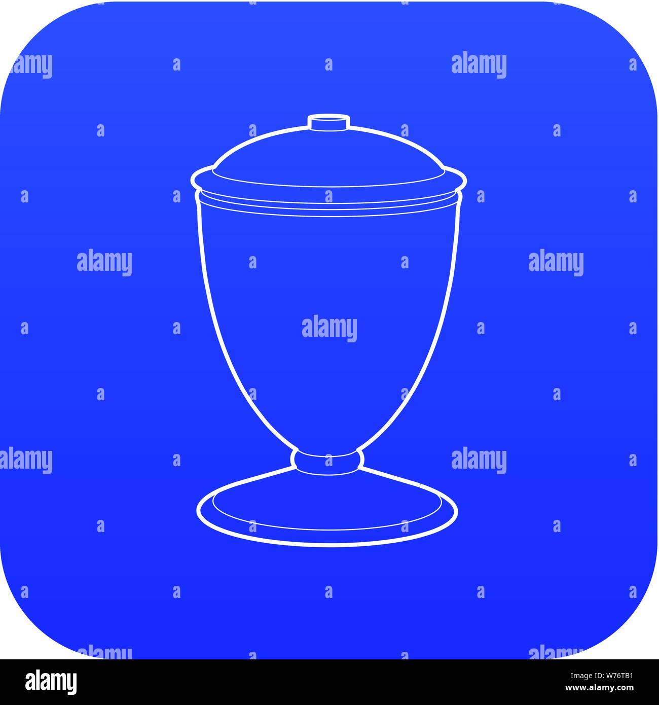 Urn icon blue vector Stock Vector Image & Art - Alamy