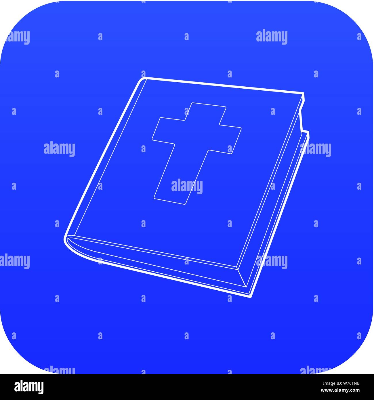 Bible icon blue vector Stock Vector Image & Art - Alamy