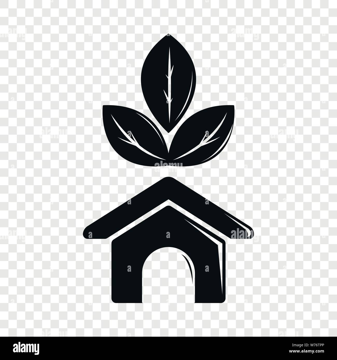 Eco house icon, simple black style Stock Vector Image & Art - Alamy