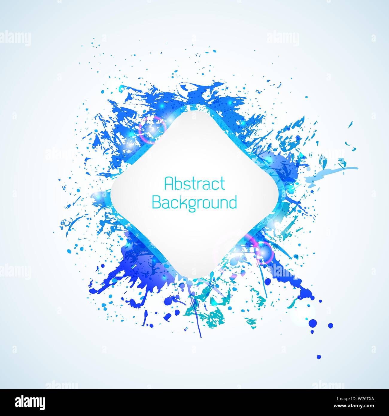Abstract background with blue elements and drops Stock Vector Image ...