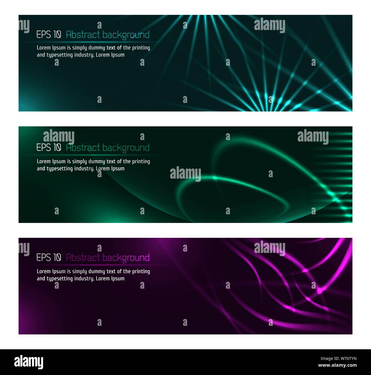 Dark design banners template for you designs Stock Vector Image & Art ...