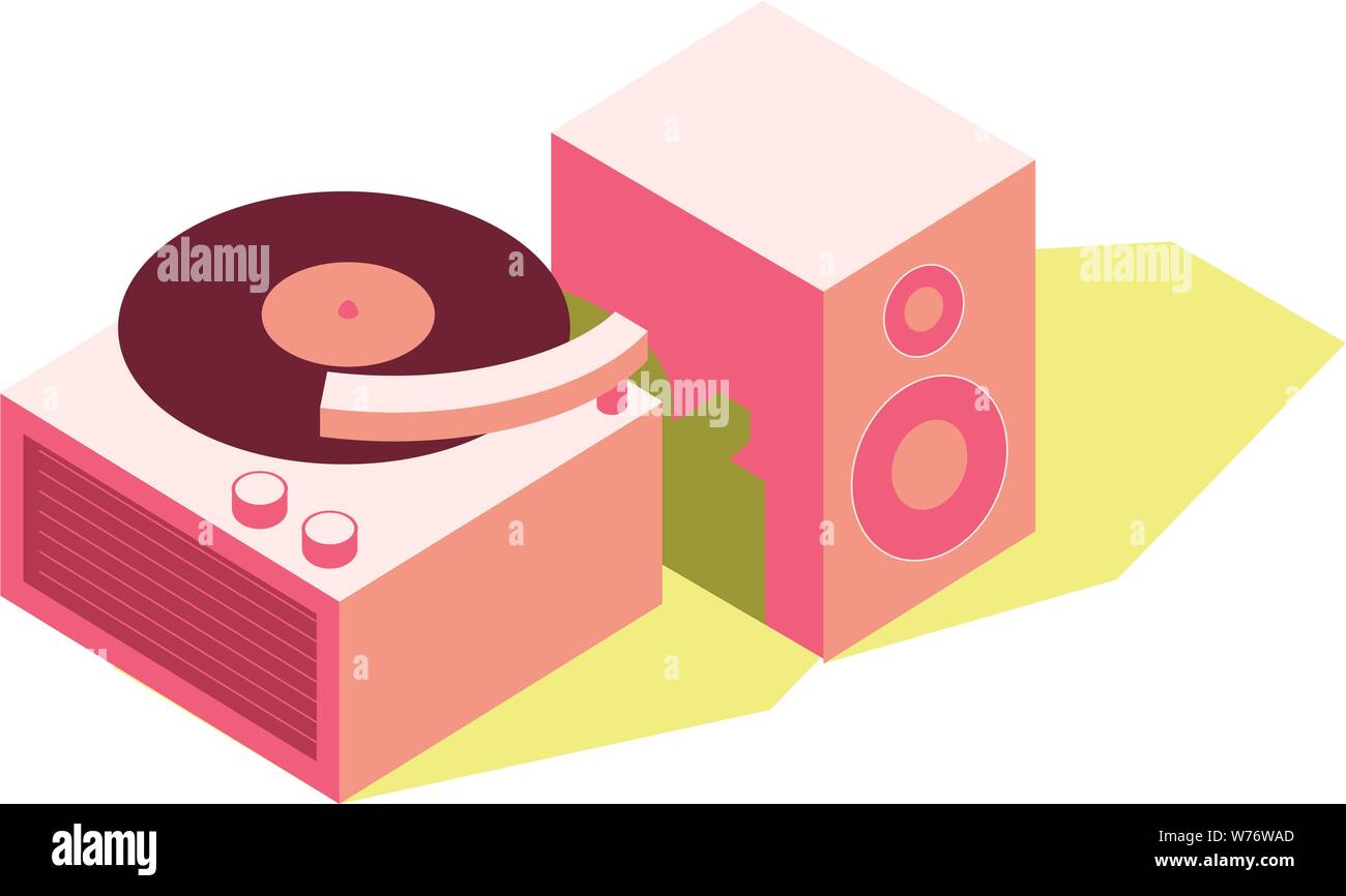 Record_player Stock Vector Images - Alamy