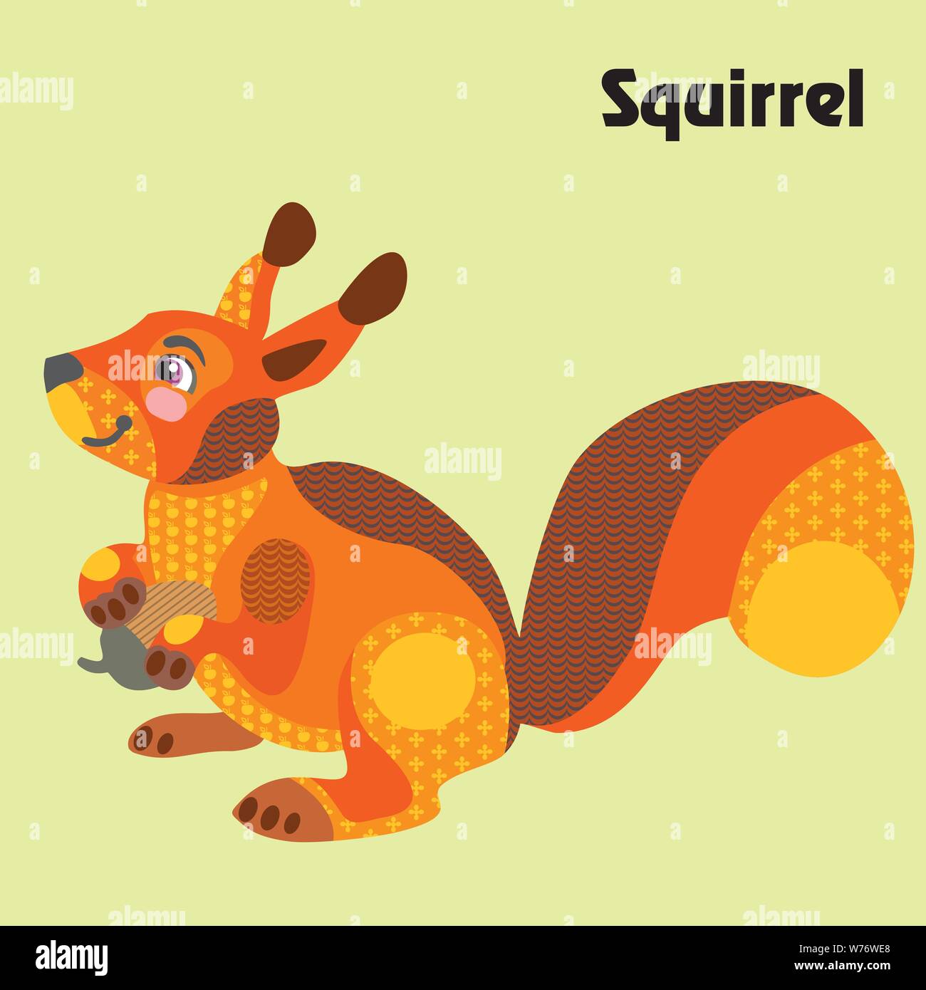 Red squirrel profile Stock Vector Images - Alamy