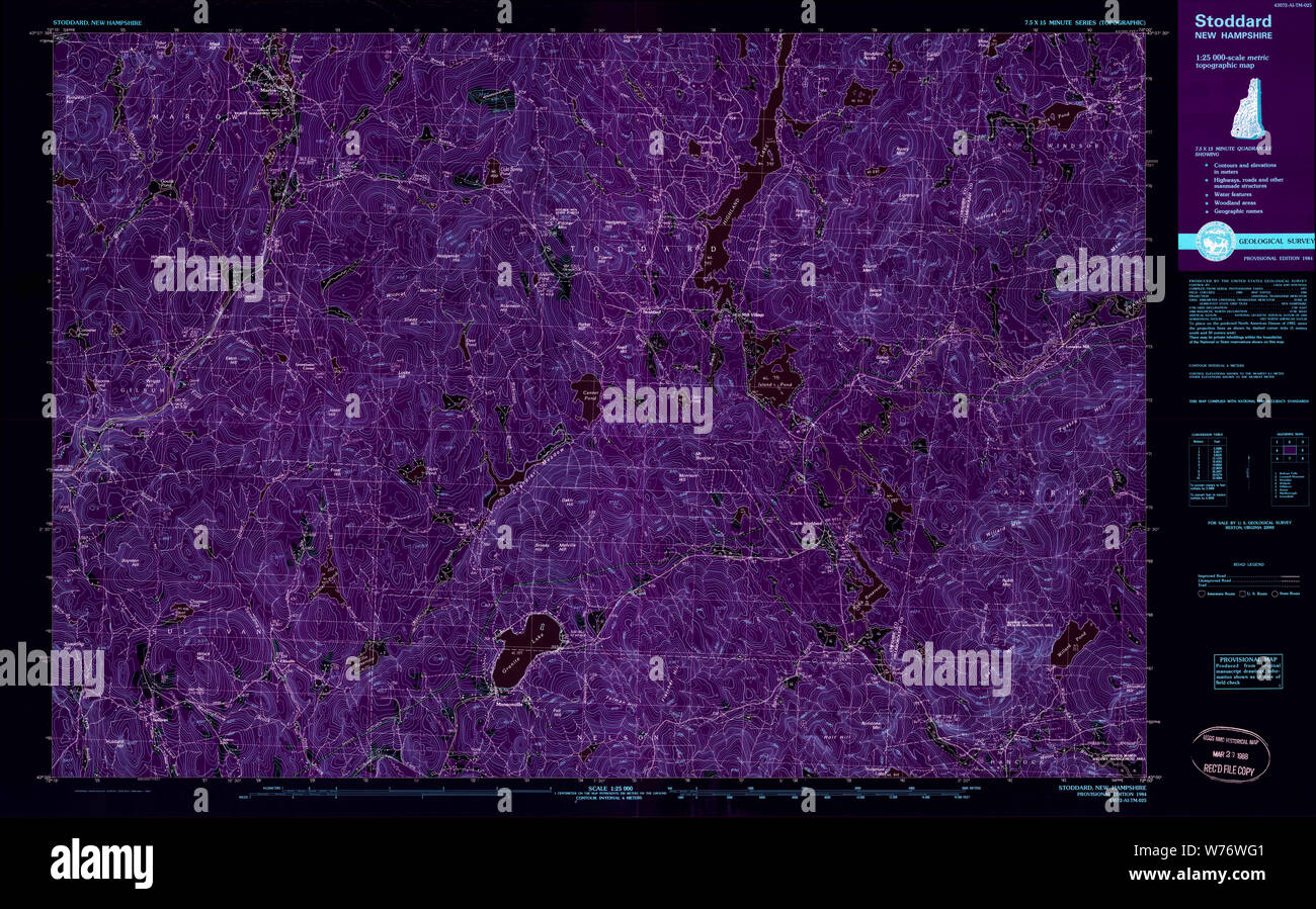 Map of stoddard hi-res stock photography and images - Alamy