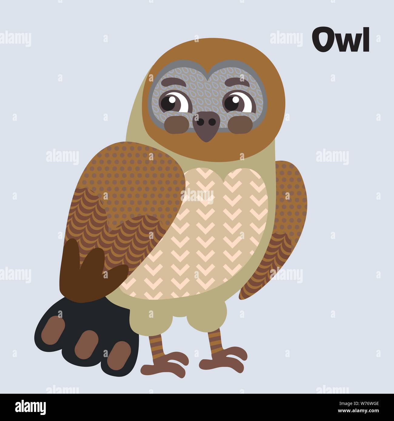 Owl in profile view Stock Vector Images - Alamy