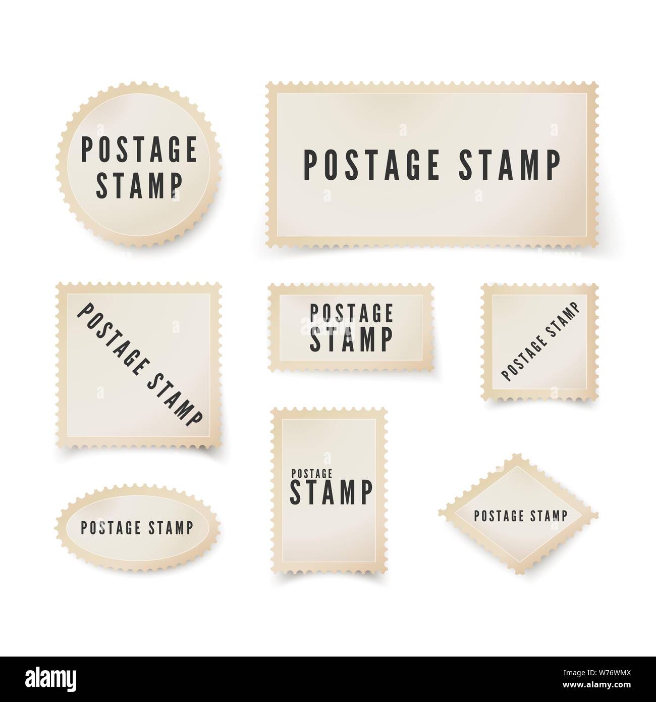 Postage Stamp Border Vector