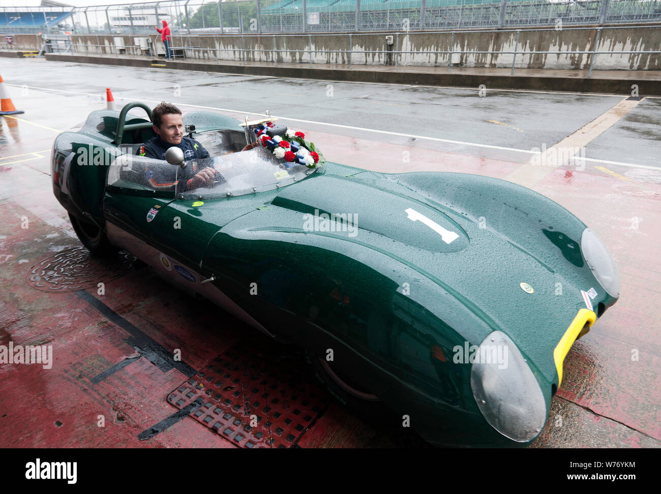 Oliver Bryant in his Lotus 15, after winning the Stirling Moss Trophy ...
