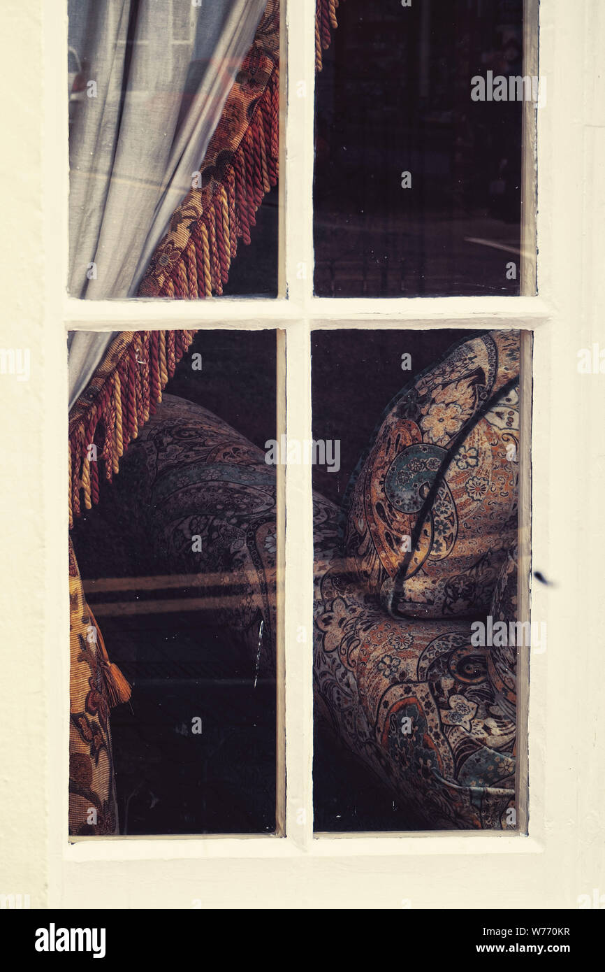 looking inside a window from the street Stock Photo - Alamy