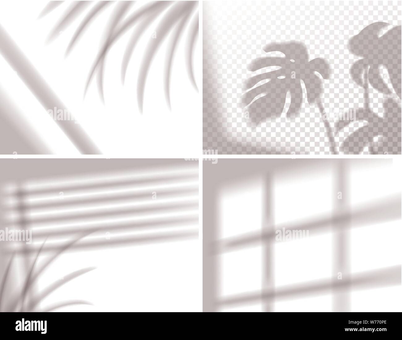 Set light shadow effect Stock Vector Images - Alamy