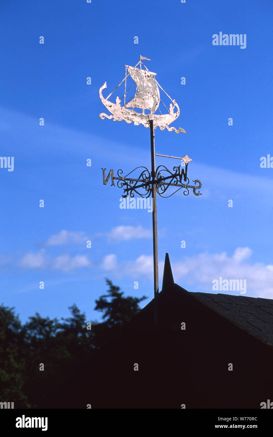 Weather vane ship viking hi-res stock photography and images - Alamy
