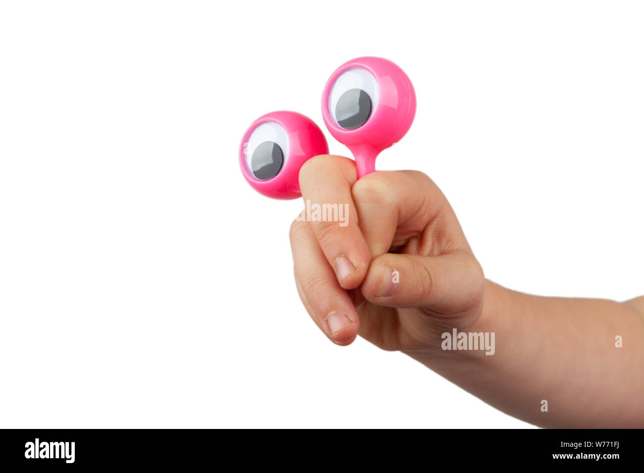 Horrified but funny cartoonish character made with child hand and ...