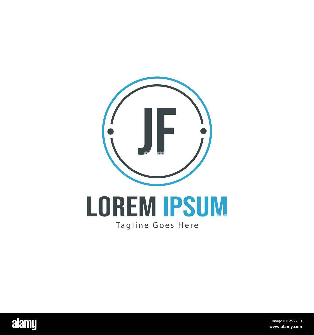 Initial JE logo template with modern frame. Minimalist JE letter logo ...