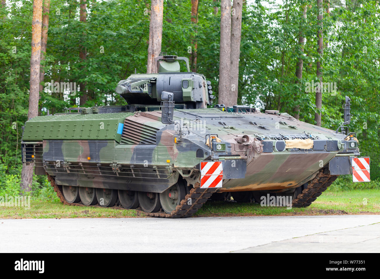 German infantry fighting vehicle stands on a street Stock Photo - Alamy