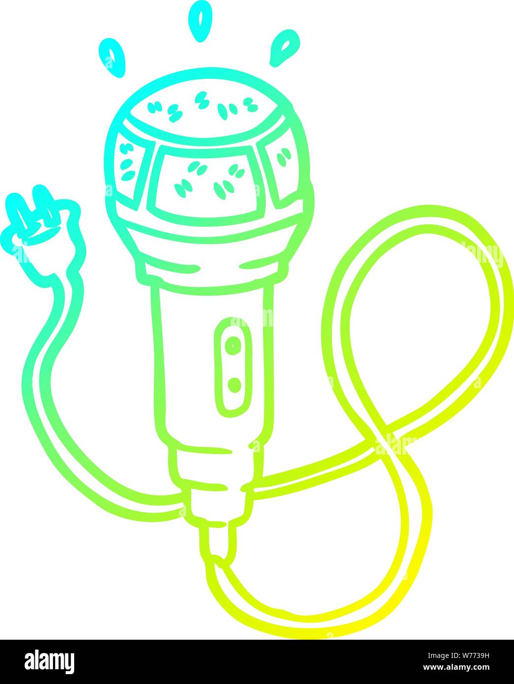 Freehand drawn cartoon microphone hi-res stock photography and images ...