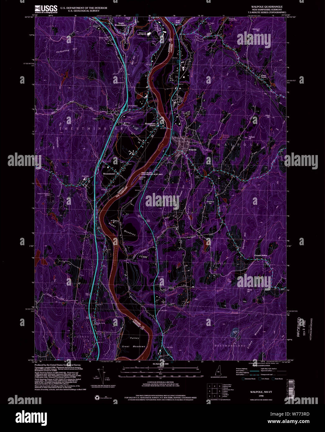 Walpole map hi-res stock photography and images - Alamy