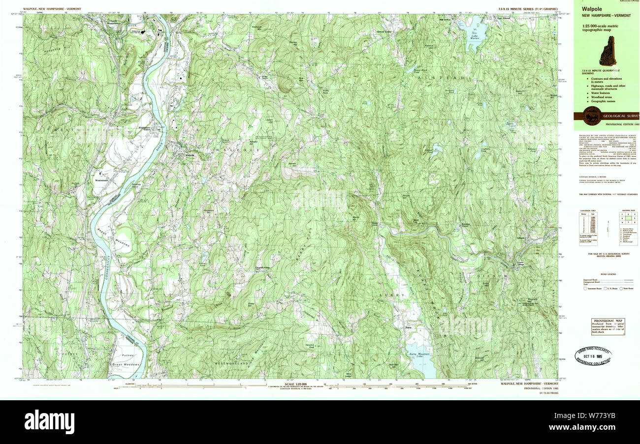 Walpole map hi-res stock photography and images - Alamy