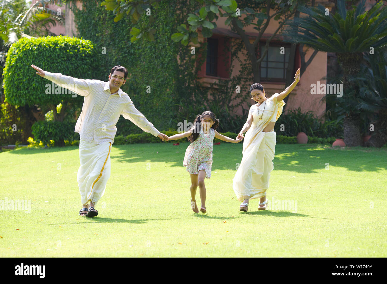 Indian Family Playing In Lawn High Resolution Stock Photography and ...