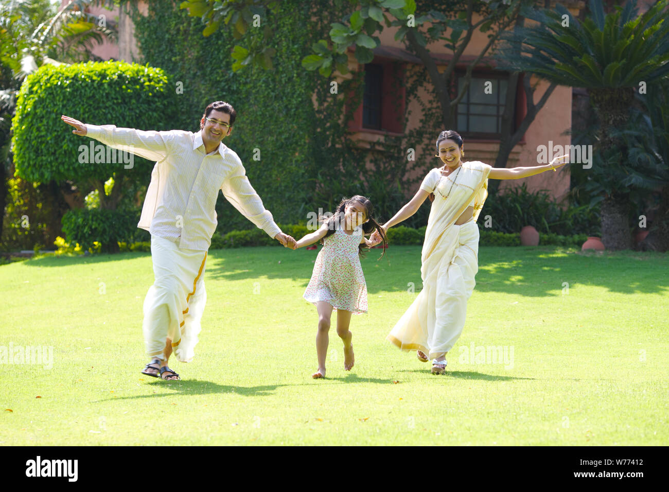 Indian Family Playing In Lawn High Resolution Stock Photography and ...