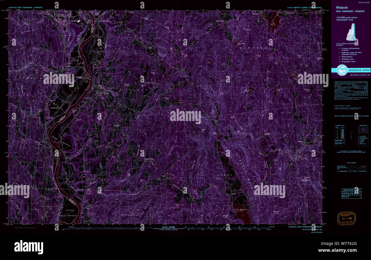 Walpole map hi-res stock photography and images - Alamy