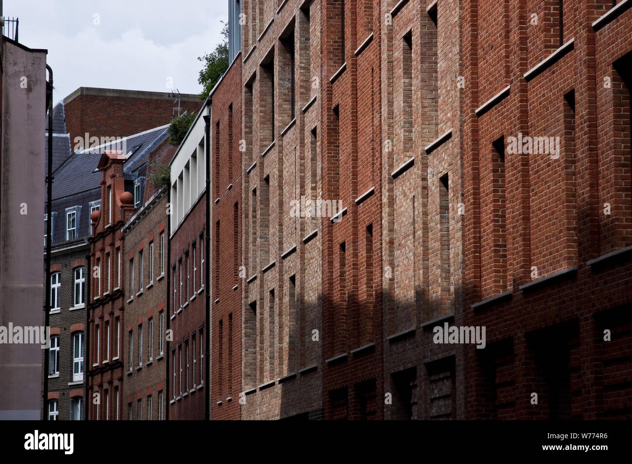 The sun shines on a brickwork building in London, UK Stock Photo - Alamy