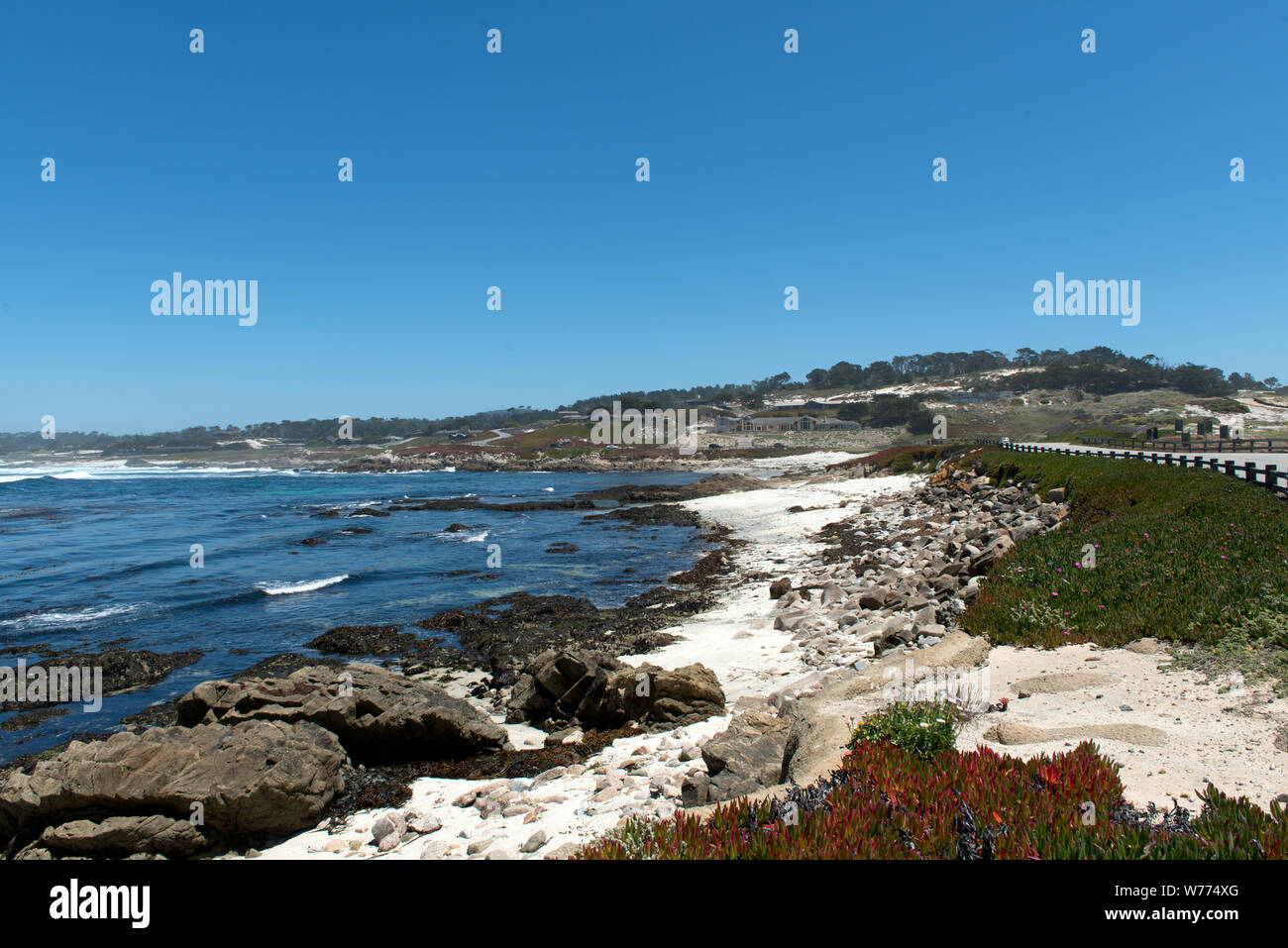 17-Mile Drive, scenic road through Monterey, California Physical ...