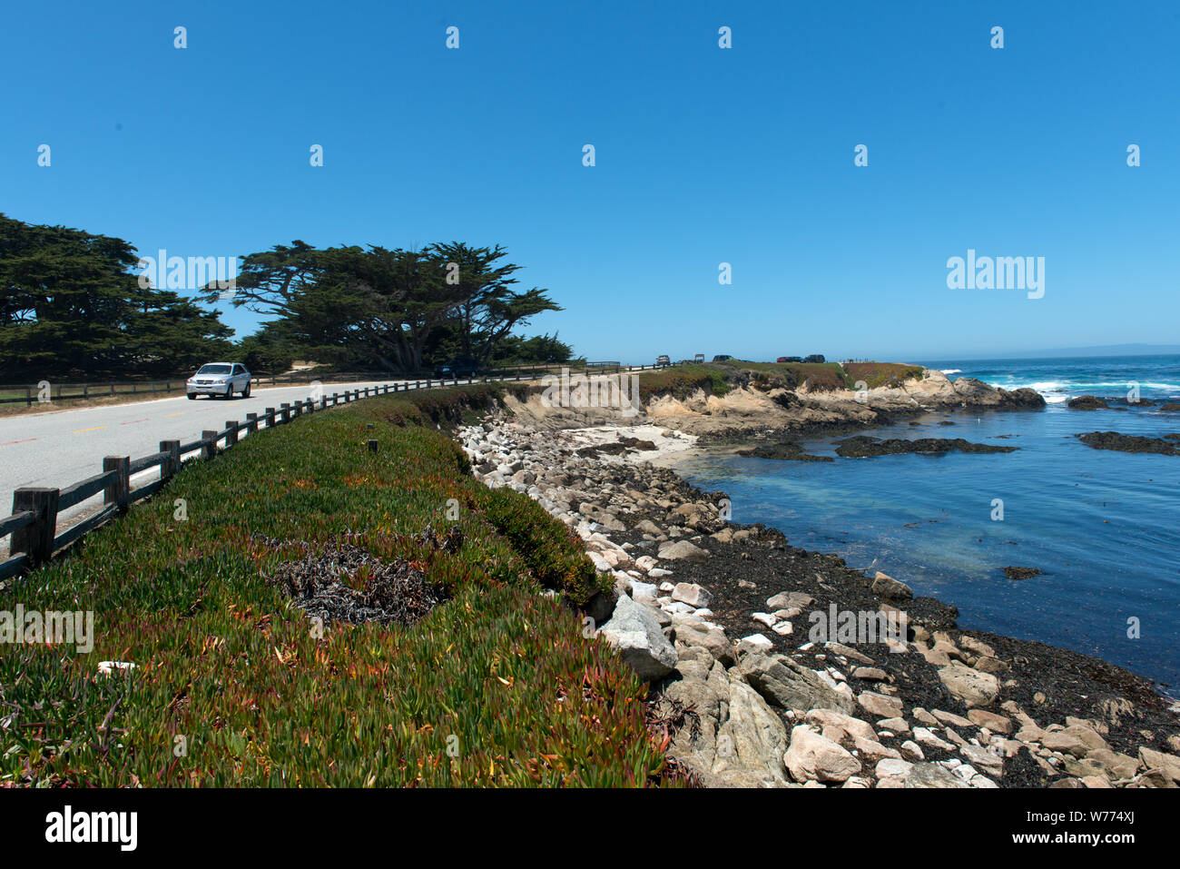 17-Mile Drive, scenic road through Monterey, California Physical ...