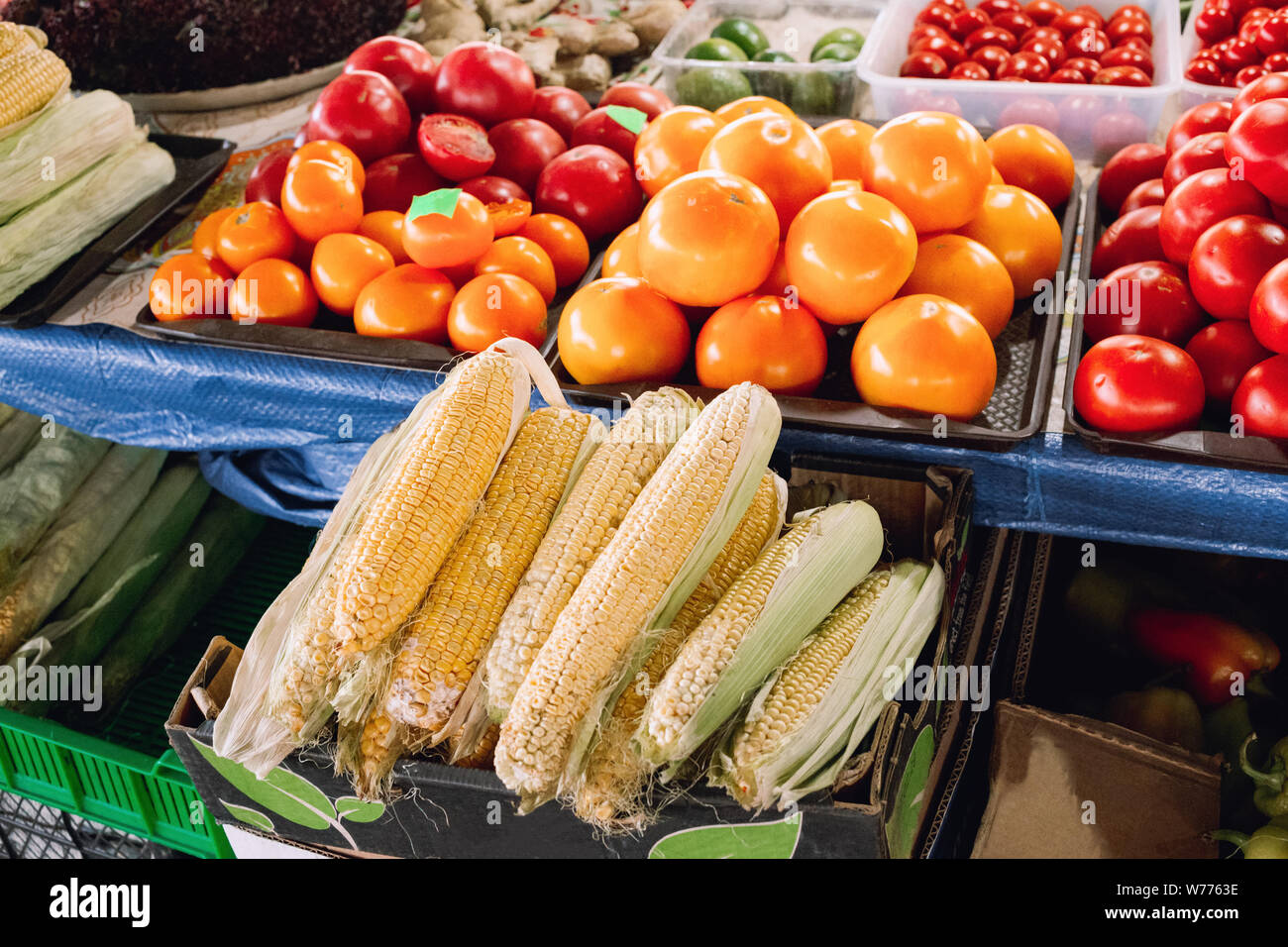 Fruit vegetable counter in supermarket hi-res stock photography and images - Alamy