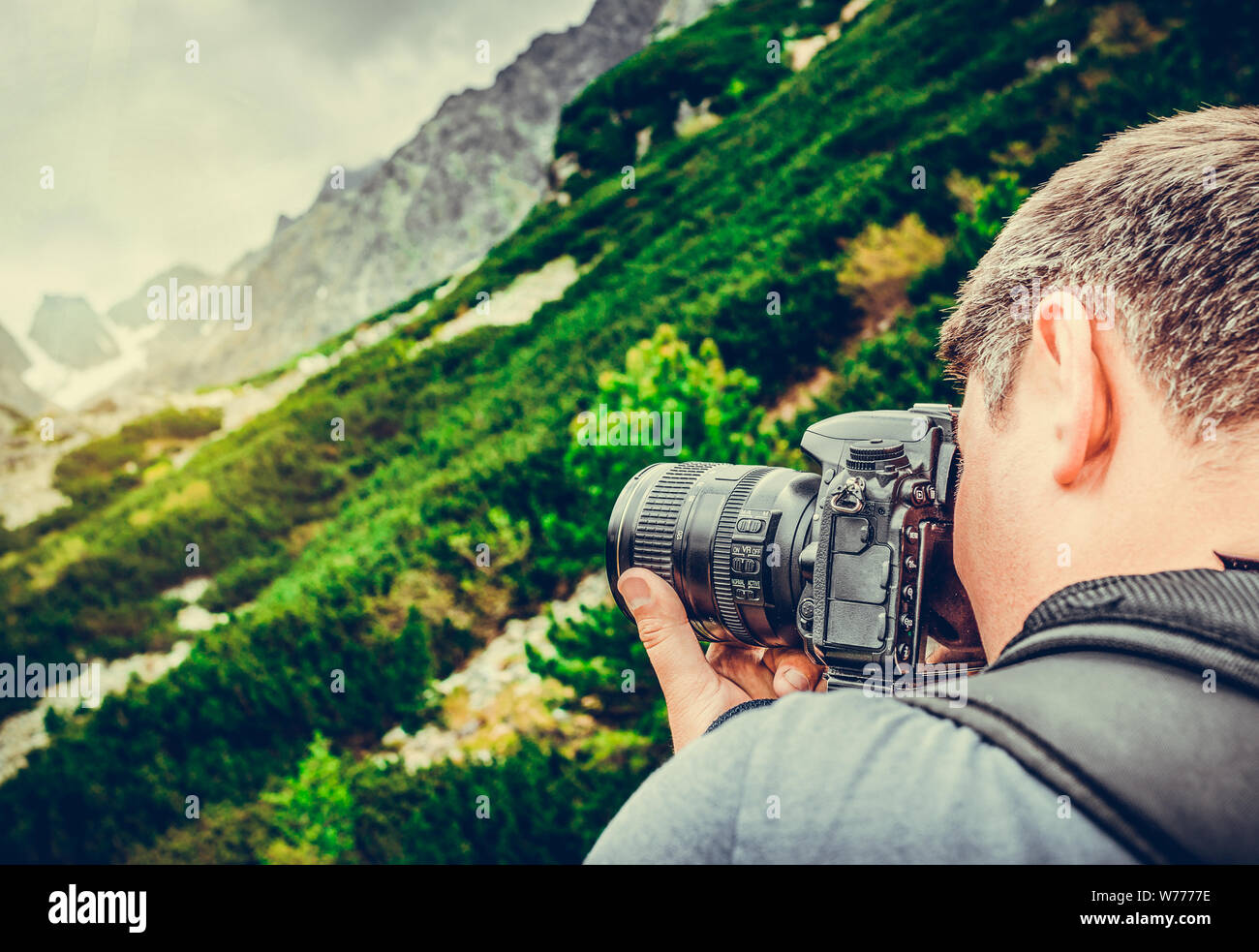 Man hiking in the black forest hi-res stock photography and images - Alamy