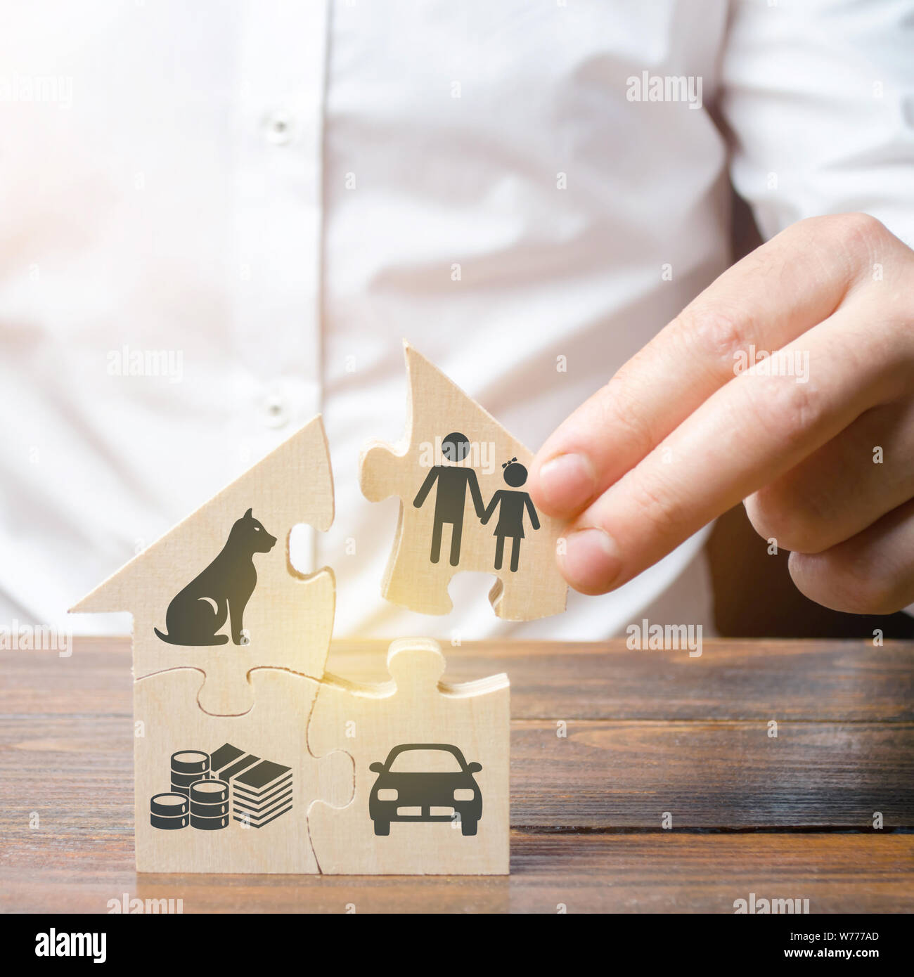 A man builds a house of puzzles. The mission of every man is to build a ...