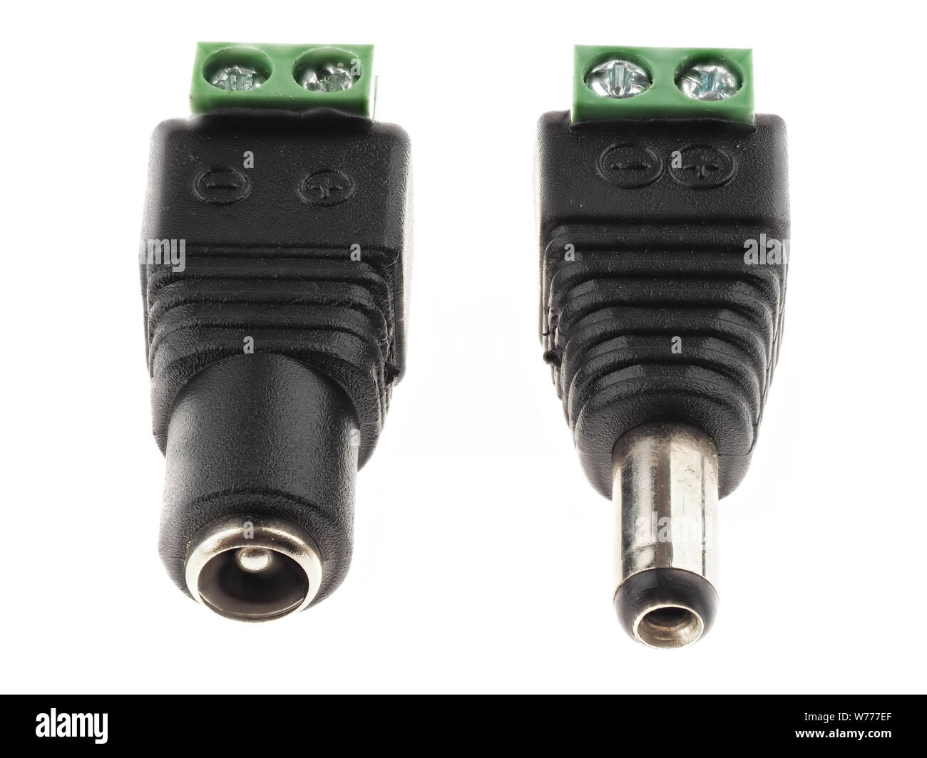 Power connectors (plug and socket type) with screw terminals, isolated ...