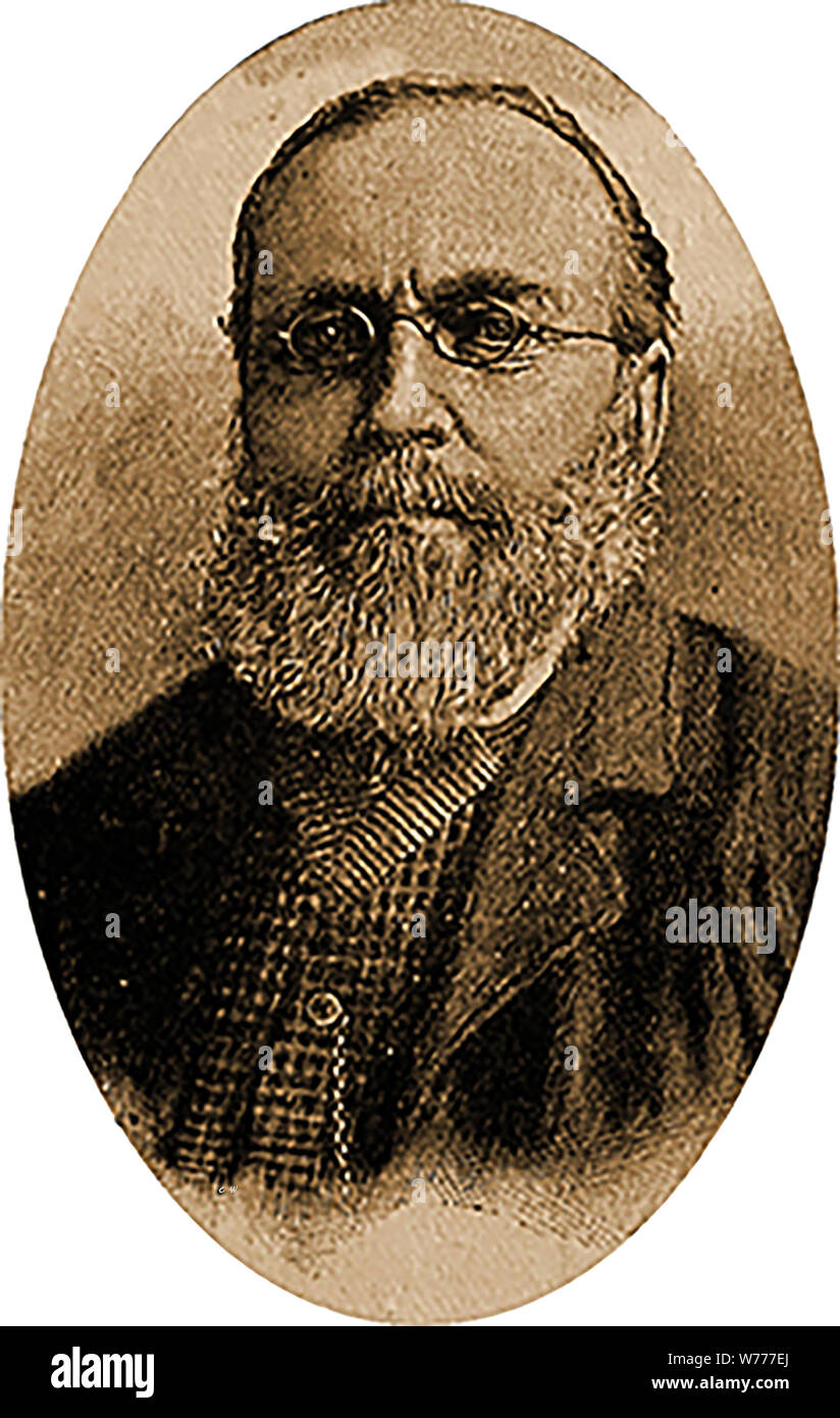 Circa 1900 portrait of Joseph Arch 1826-1919. English politician ...