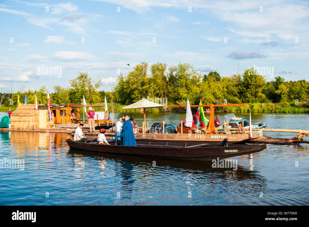 Reconstruction of traditional timber rafting on The Narew river in ...