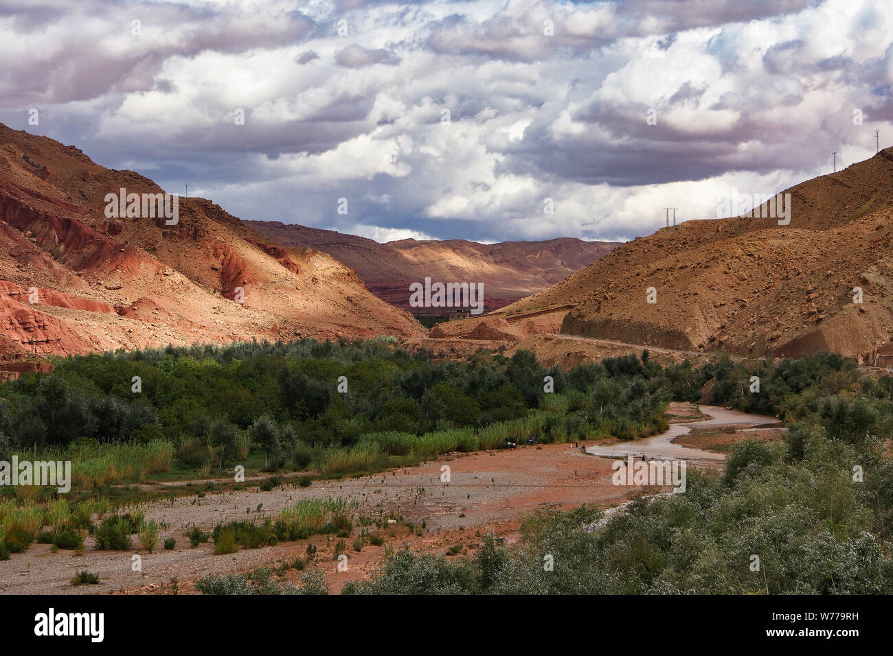 the beautiful Rose Valley - Vallee des Roses, near Ouarzazate, Morocco ...
