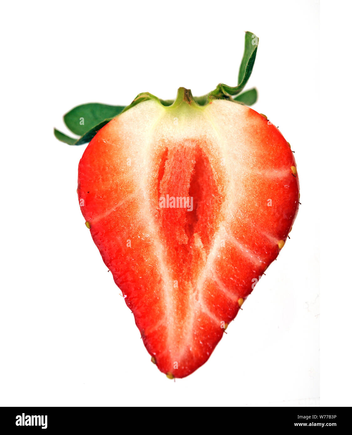 half section of strawberry Stock Photo - Alamy