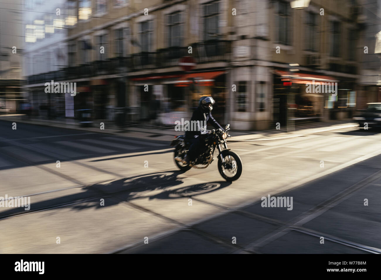 Speeding motorcyclist hi-res stock photography and images - Alamy