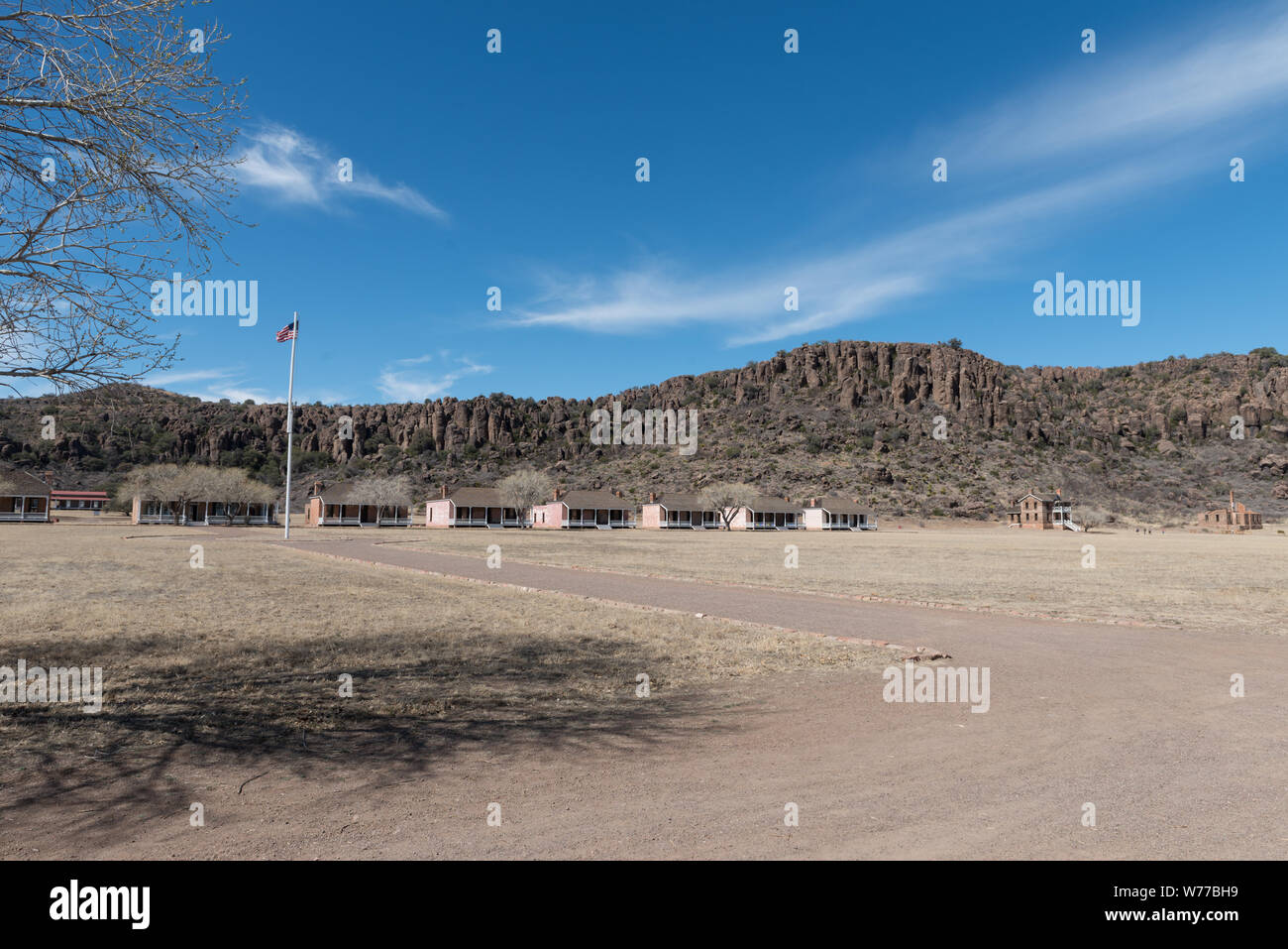 A portion of Fort Davis National Historic Site in the Texas town of ...