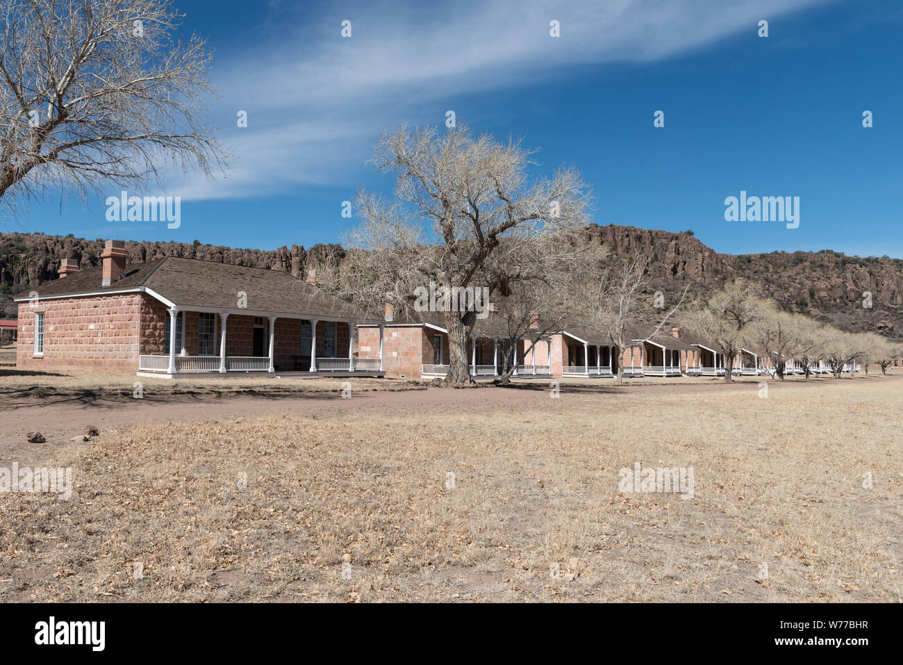 A portion of Fort Davis National Historic Site in the Texas town of ...