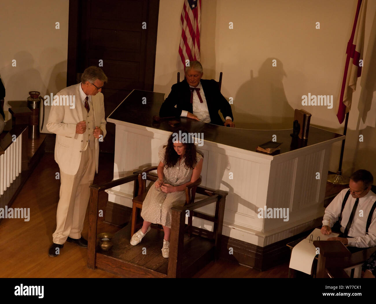 A scene from the play To Kill A Mockingbird, performed in Monroeville ...