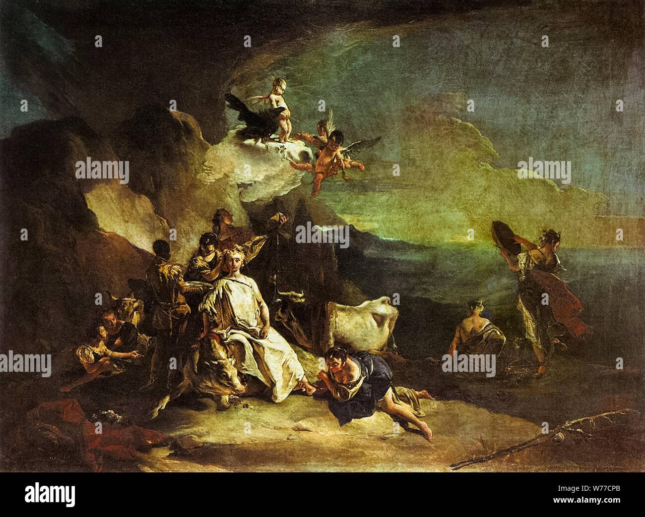 Giovanni Battista Tiepolo, The Rape of Europa, painting, circa 1725 ...