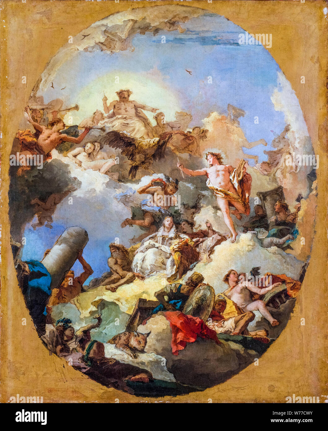 Apotheosis spanish monarchy tiepolo painting art of giovanni battista ...