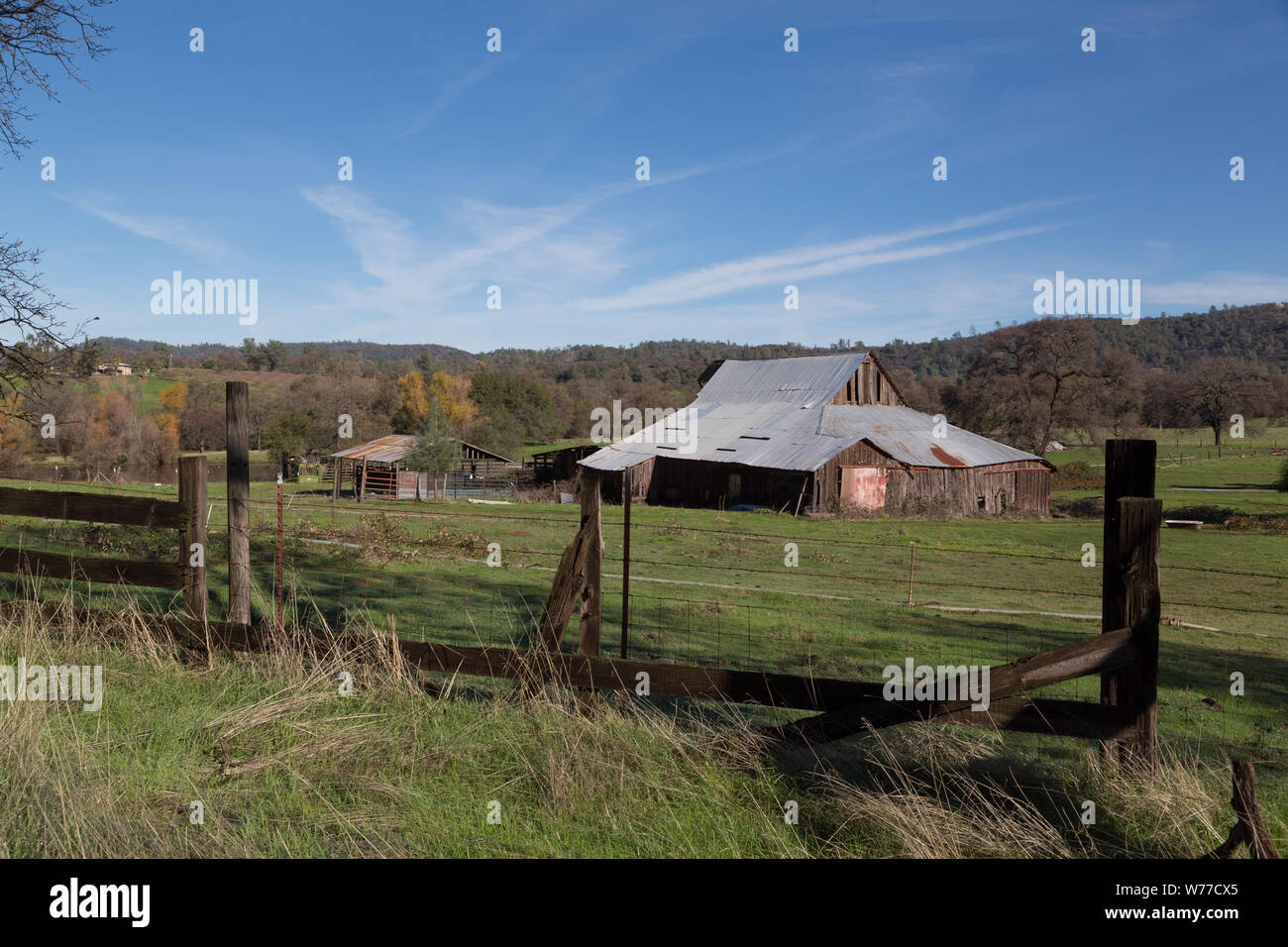 A sizable barn near the settlement of Bangor, south of Oroville in ...
