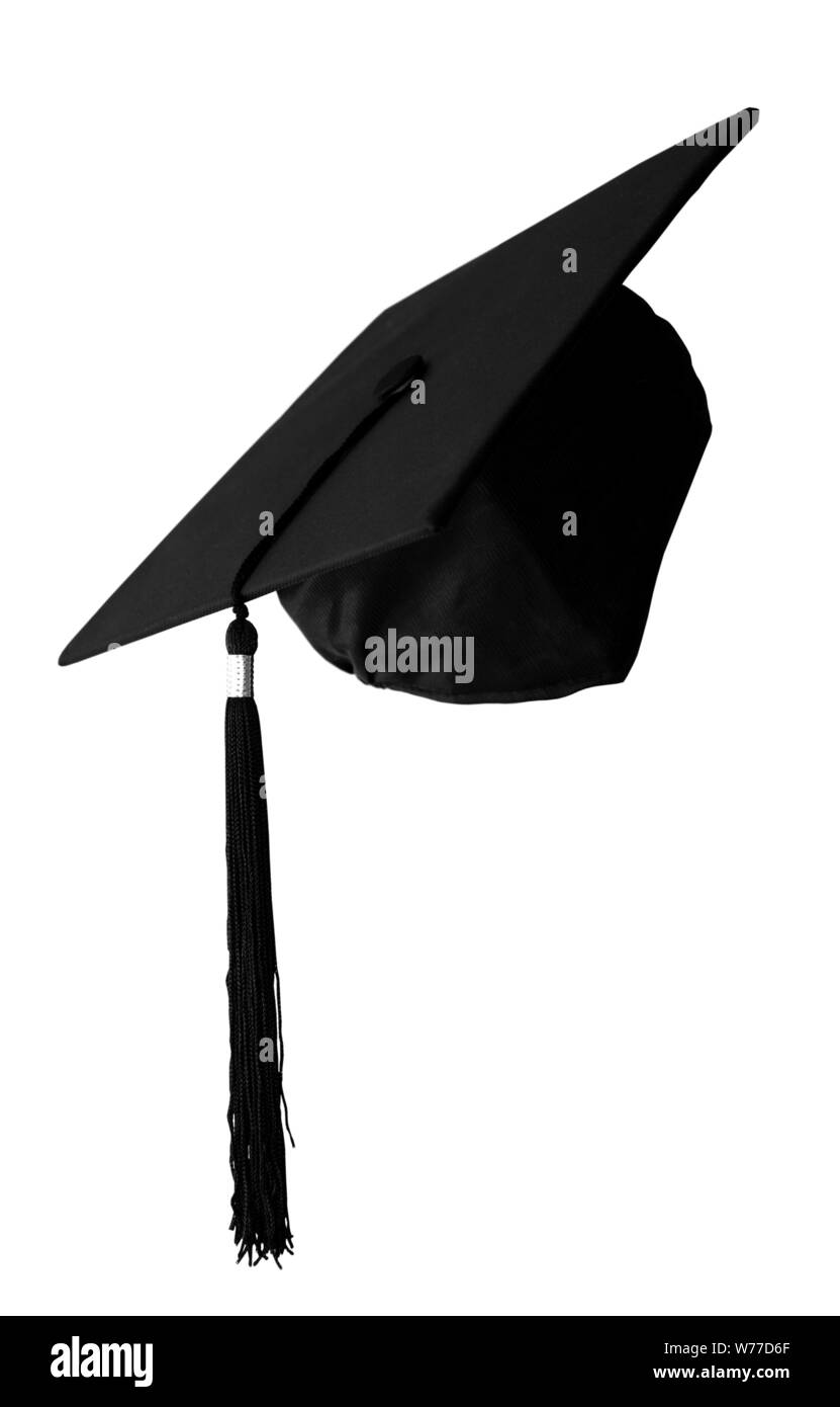 graduation cap isolated on white background Stock Photo - Alamy